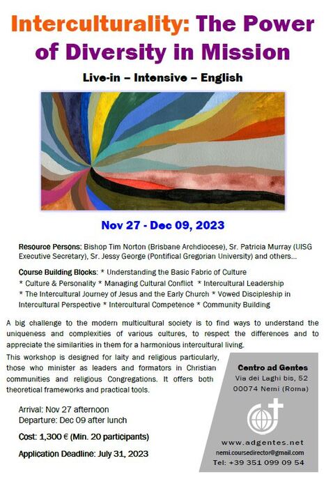 Interculturality: The Power of Diversity in Mission :: USG - Unione ...