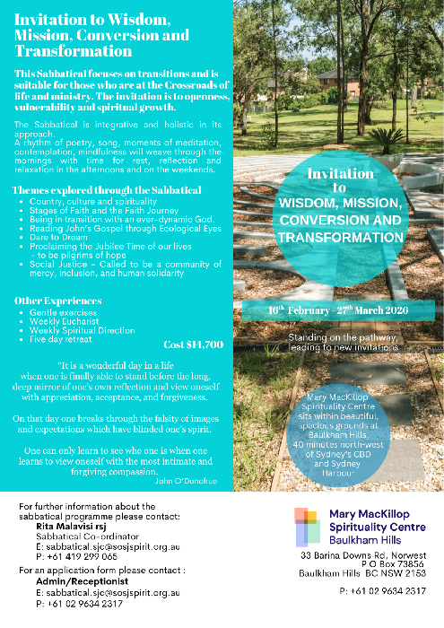 INVITATION TO WISDOM, MISSION, CONVERSION AND TRANSFORMATION :: USG ...